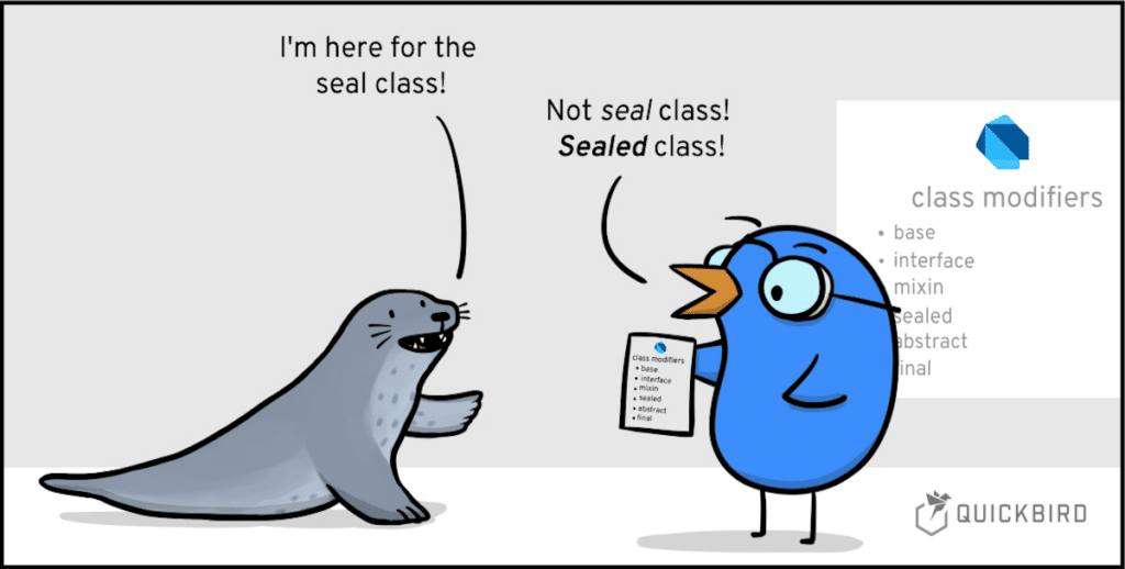 Class Modifiers in Dart: Sealed, Interface, Base - QuickBird Studios